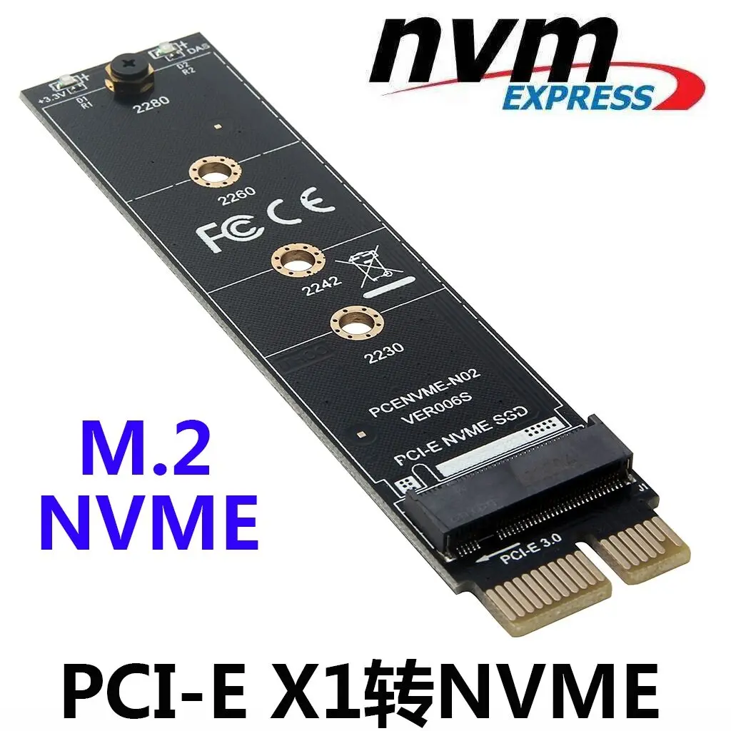 Adaptateur-PCIE-M2-NVMe-SSD-M2-PCIE-bronchRaiser-PCI-E-PCI-Express-M ...