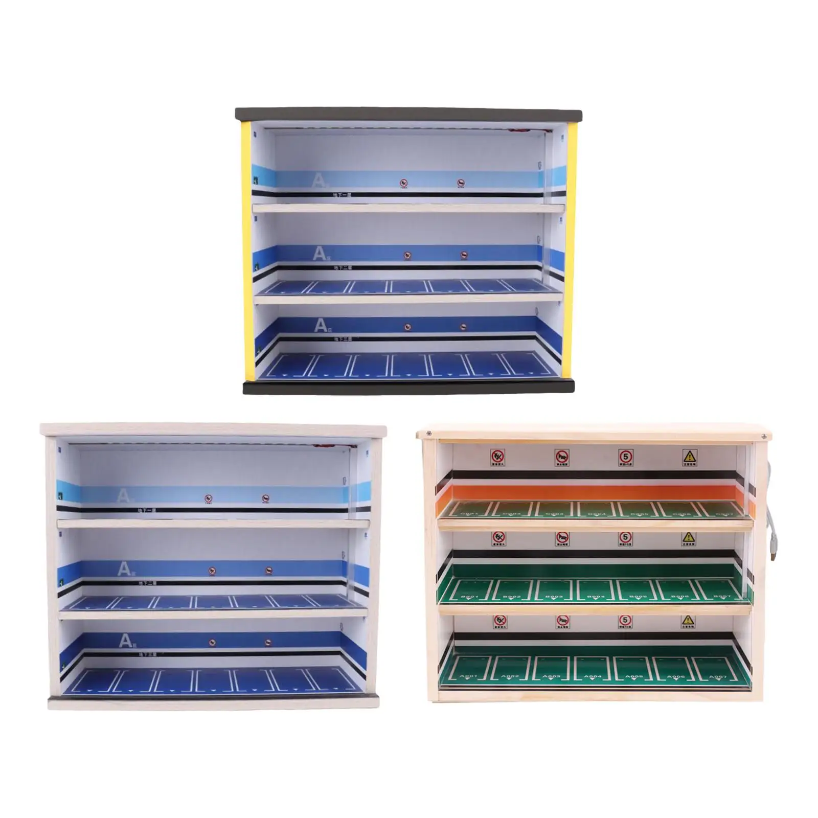 1/64 Parking Lot Display Case Background Container Dustproof for ...