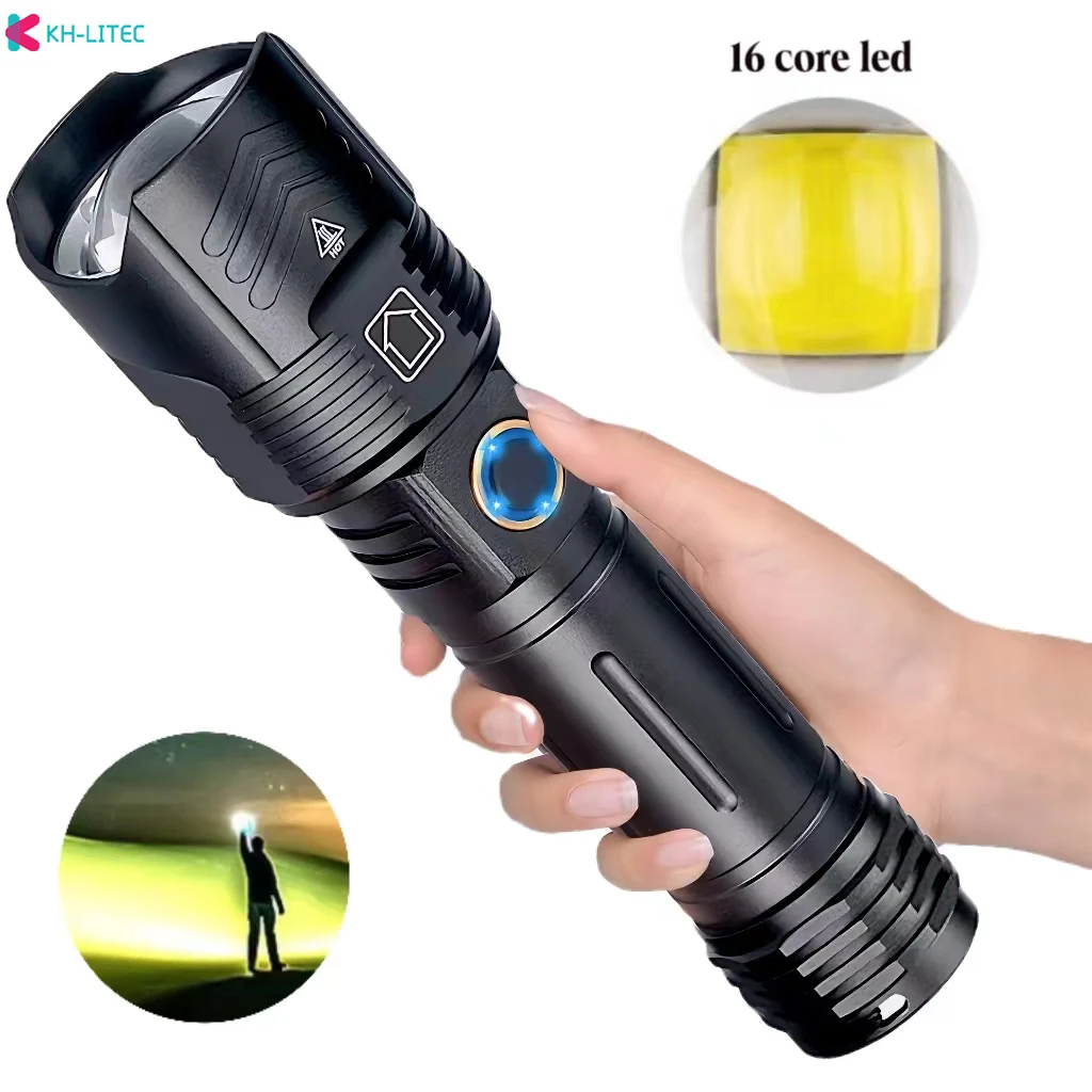 Super-XHP160-Powerful-Led-Flashlight-High-Power-Torch-light ...