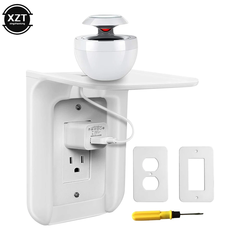 Switch-Socket-Shelves-Easy-Wall-Mount-Plastic-Power-Outlet-Shelf-for ...