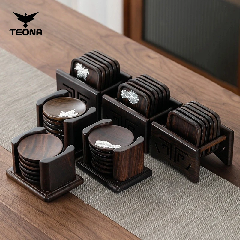 Ebony-Solid-Wood-Tea-Cup-Pad-Japanese-Retro-Zen-Tea-Ceremony-Kungfu-Tea ...