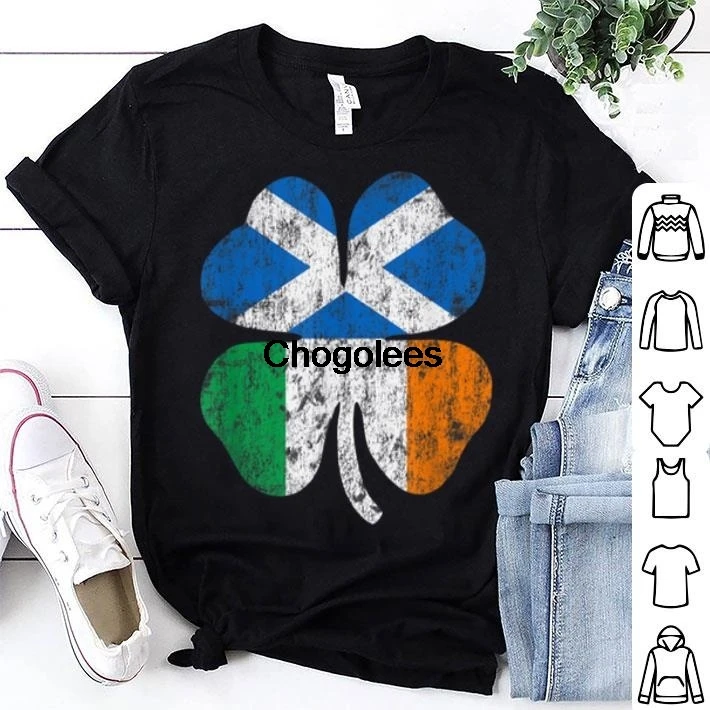 Beautiful Irish Scottish Flag Ireland Scotland St Patricks Day shirt ...