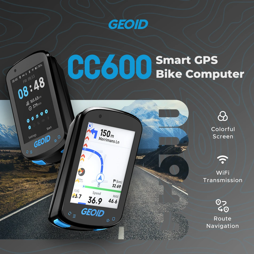 Geoid CC600 GPS Bike Computer Wireless Bicycle Speedometer Digital ...