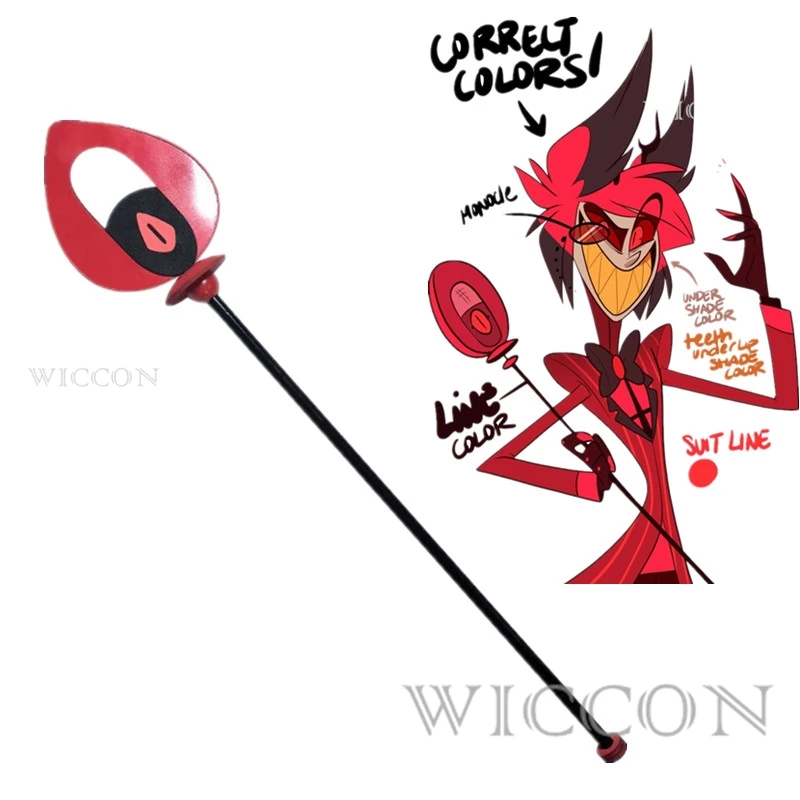 Alastor Staff Alastor Prop Cosplay Anime Alastor Costume 85cm 3D ...