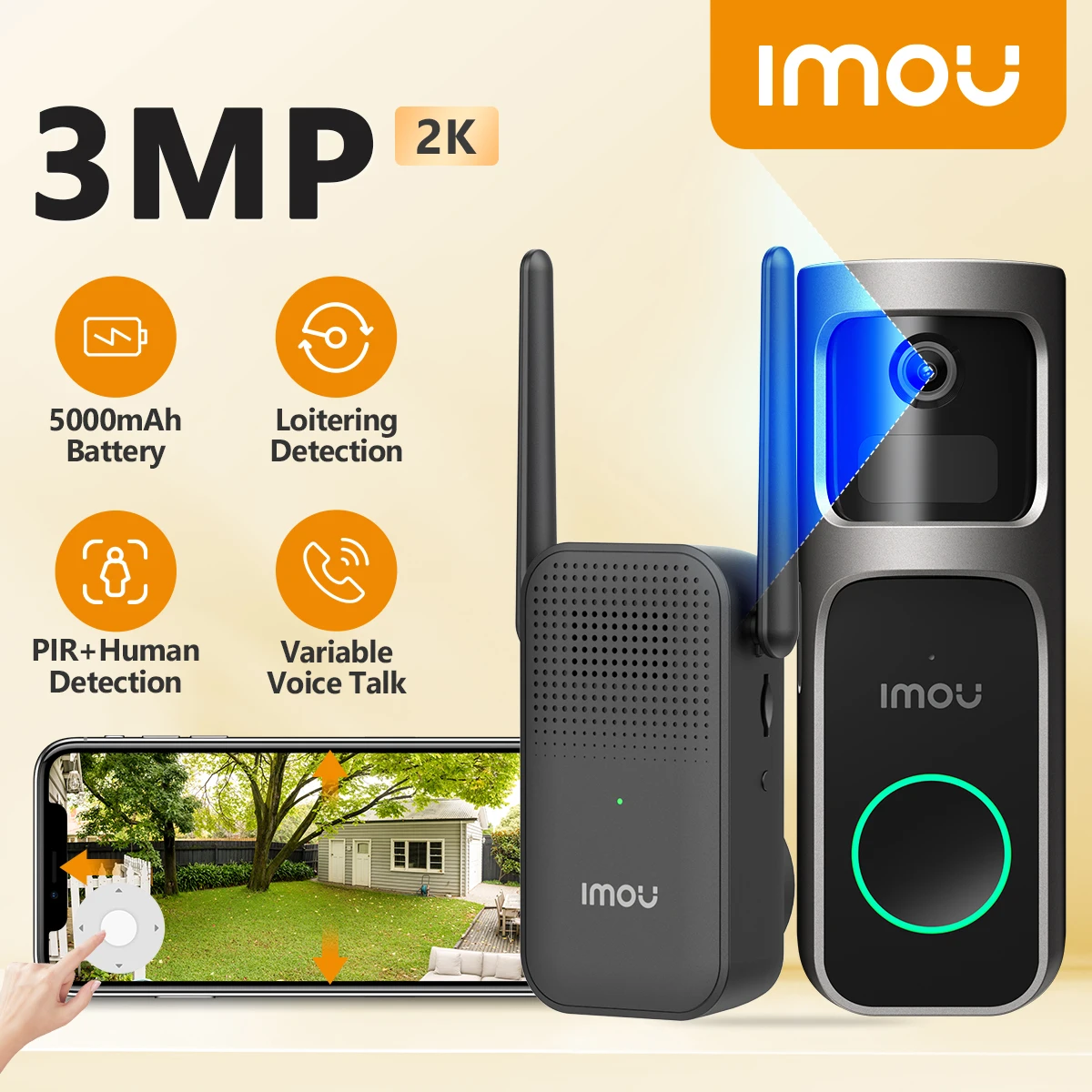 IMOU-timbre-de-puerta-inal-mbrico-con-timbre-Kit-de-videoportero ...