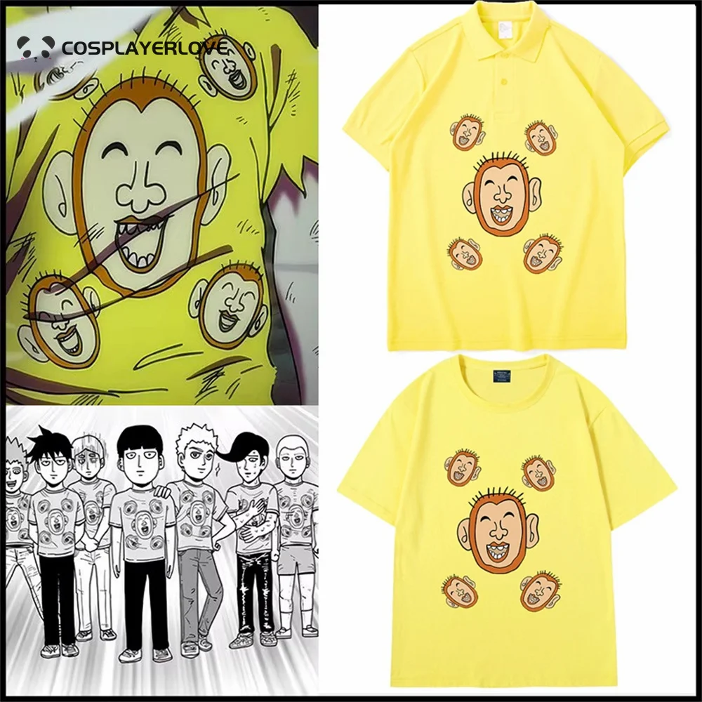 Kageyama-Shigeo-Ekubo-Monkey-Reigen-arataka-T-Shirt-Cosplay-Custom-Made ...