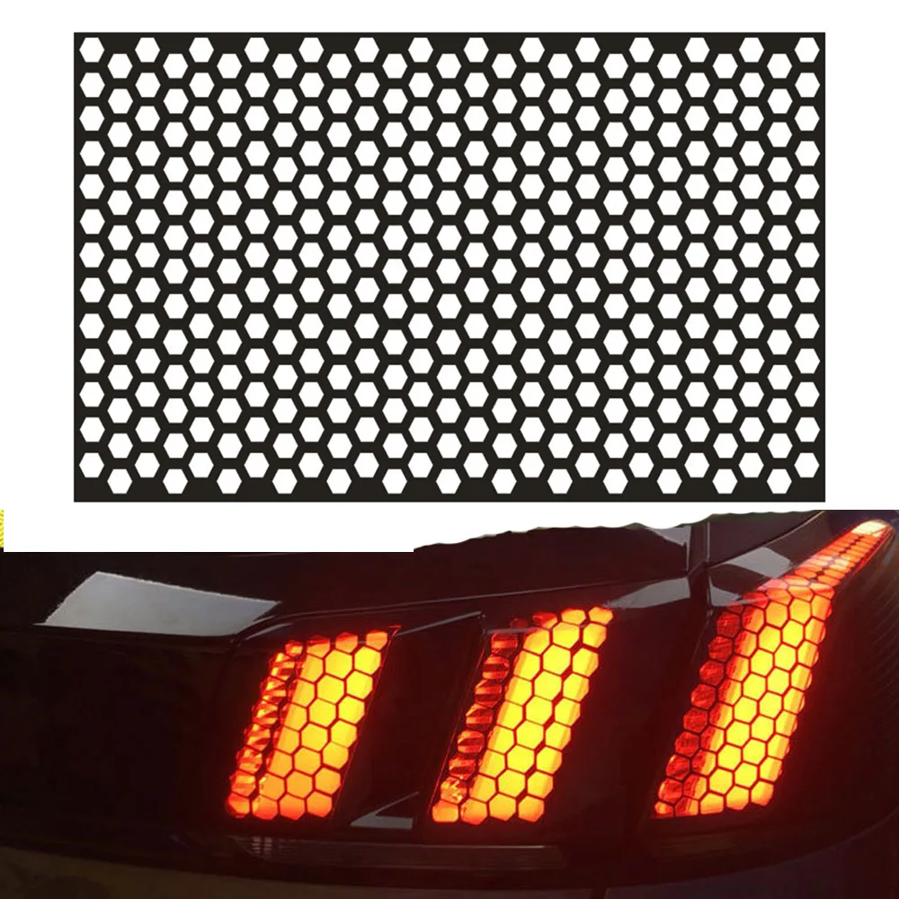 Car-Rear-Tail-Light-Lamp-Stickers-Honeycomb-Type-Decal-Fog-Light-Smoke ...