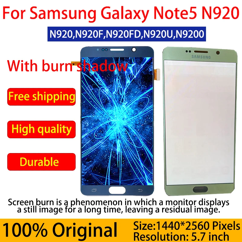 Original Super Amoled For Samsung Galaxy Note 5 Lcd Display 5.7" Note5 ...