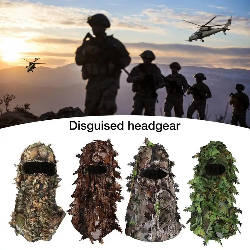Mountain-Gear-Leaf-Face-Cover-Leaf-Camouflage-Head-Cover-Leaf ...