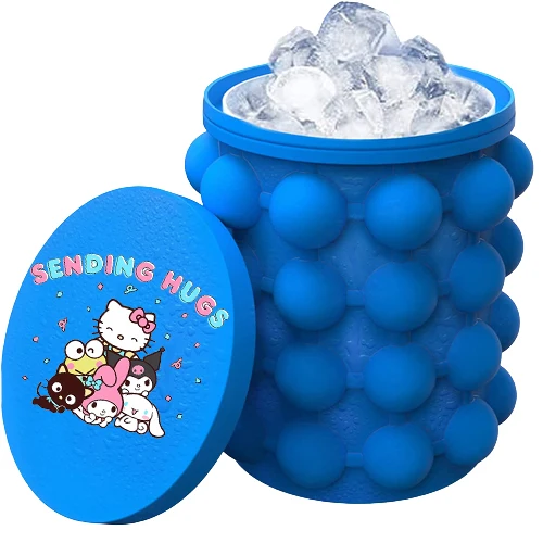 Hello Kitty Ice Cube Mold Authentic Sanrio Anime Kawaii Ice Box with ...