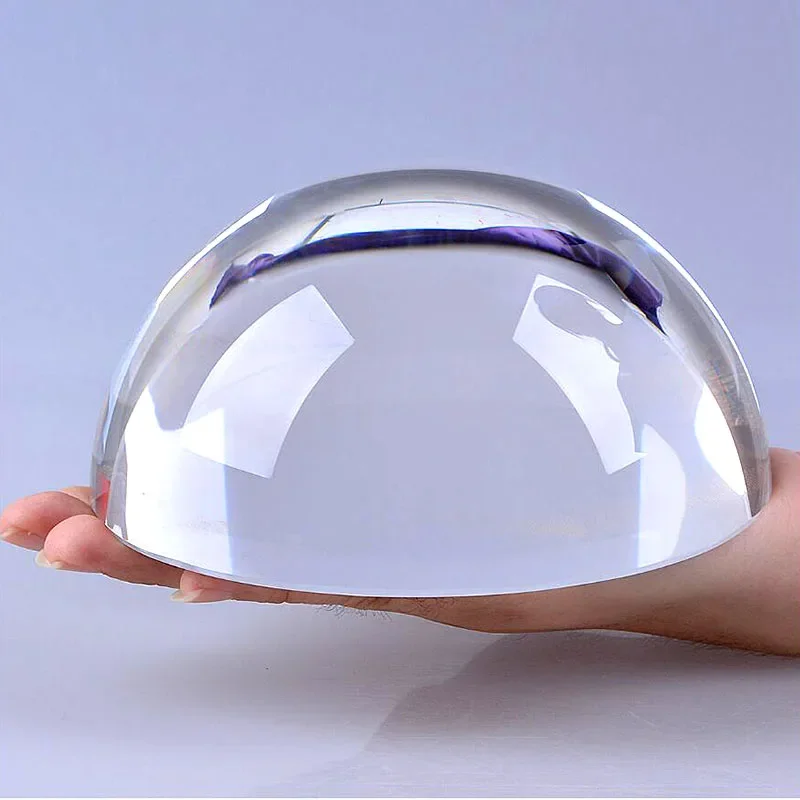 Crystal-Hemisphere-Glass-Half-Ball-Paperweight-Globe-Sphere-Dome ...