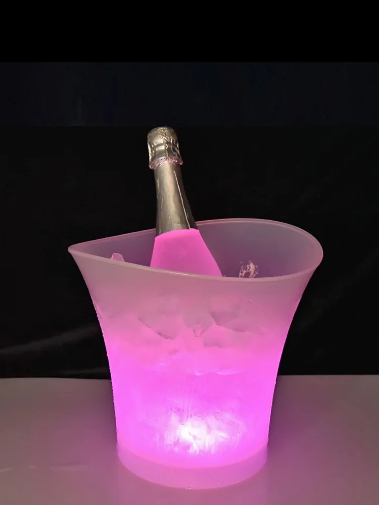 Customized-waterproof-led-luminous-ice-bucket-anti-fall-bar-champagne ...