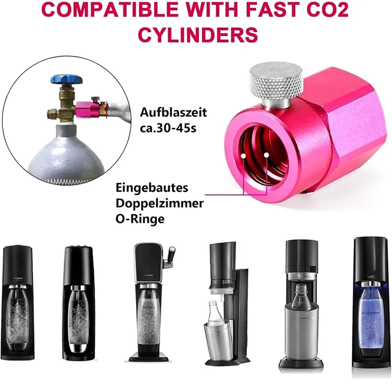 VC-CO2 Quick Refill Adapter For Sodastream Duo, Crystal 3.0 Terra Art E ...