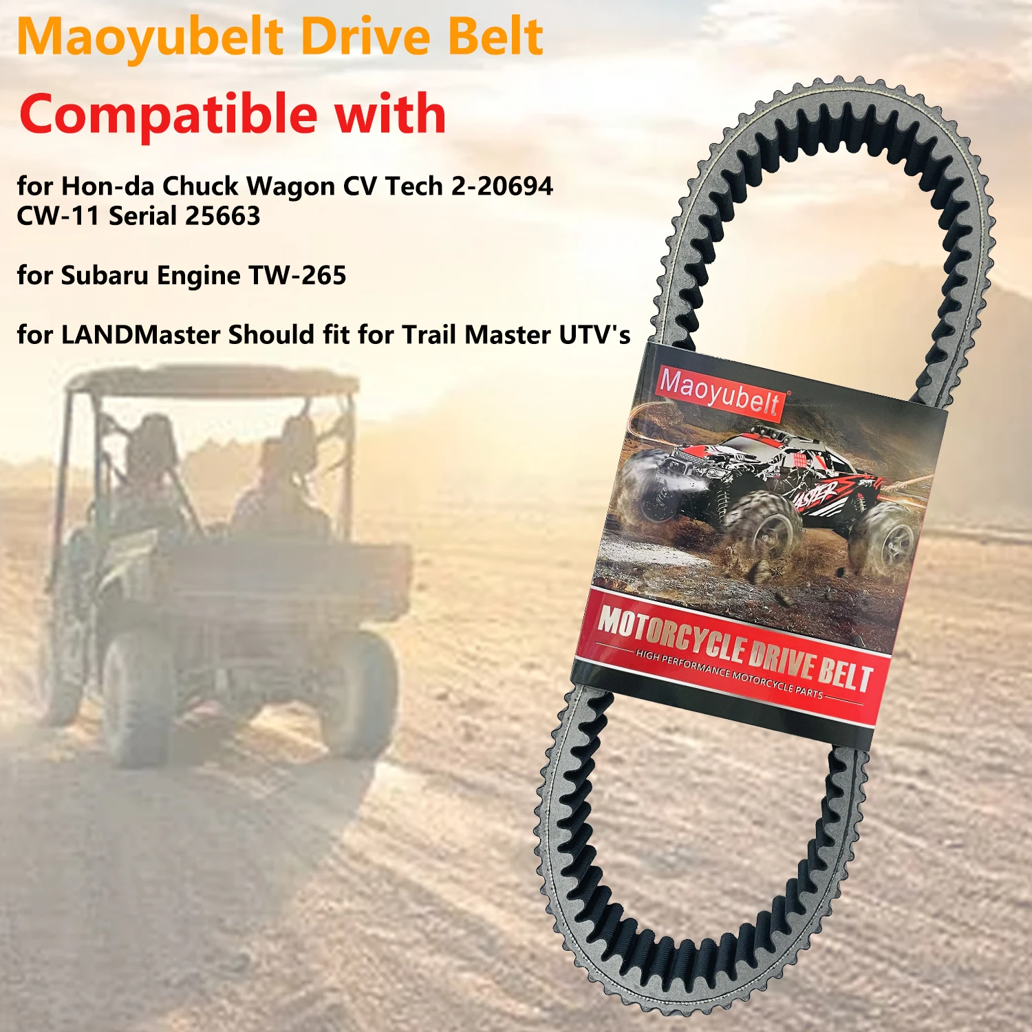 2-20694-Engines-Belt-Compatible-with-Hon-da-Chuck-Wagon-CV-Tech-CW-11 ...