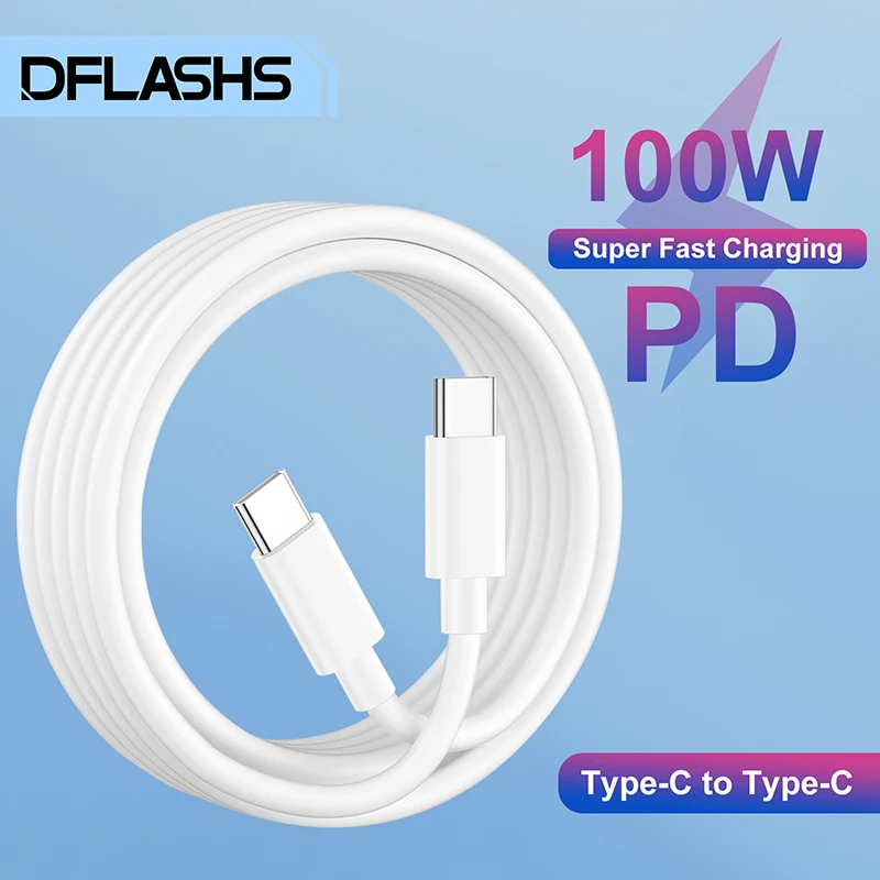 Type C Cable 100W USB C Cord Type C to Type C Line for Apple Iphone 16 ...