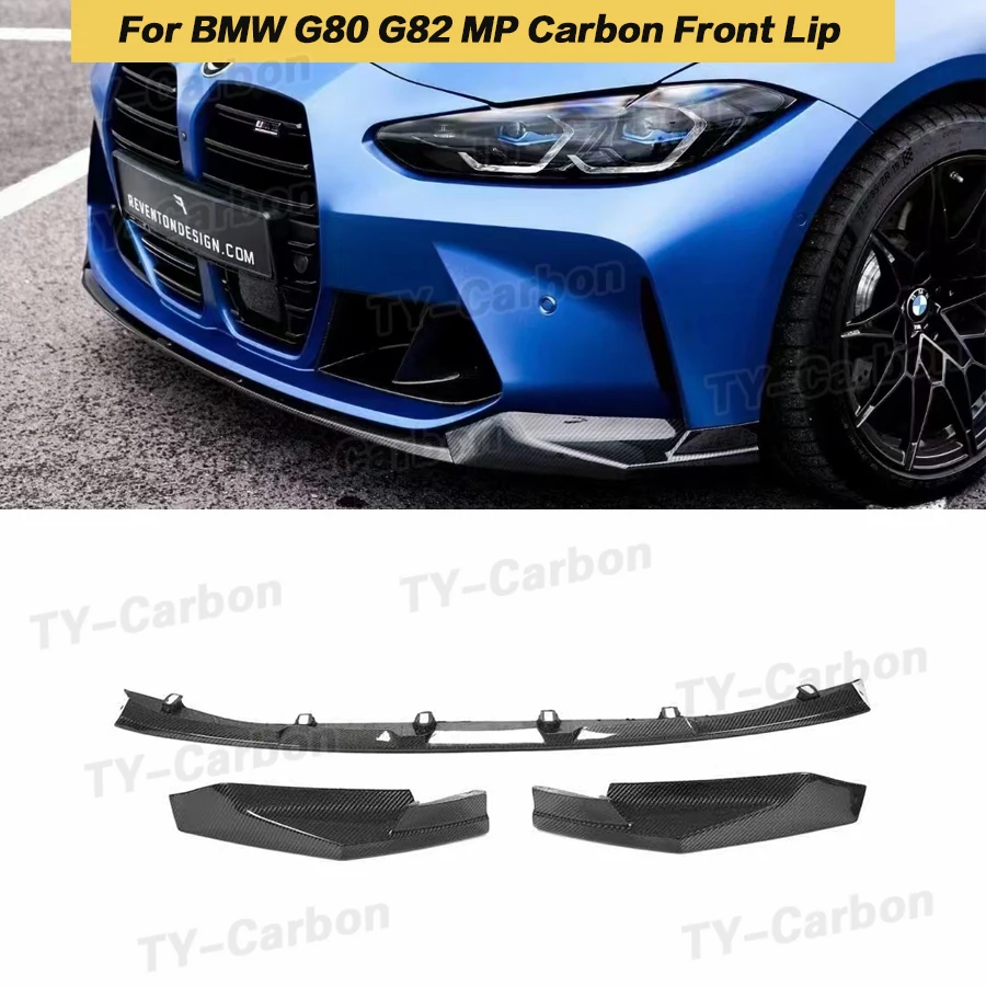 For BMW 3 Series 4 Series G80 G82 G83 M3 M4 Carbon Fiber Front Lip MP ...
