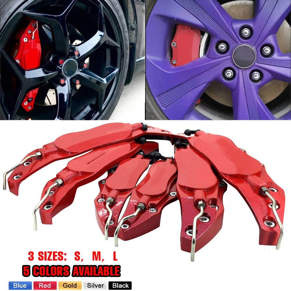 2Pcs-Aluminum-Alloy-Brake-Caliper-Covers-Universal-Front-Rear ...