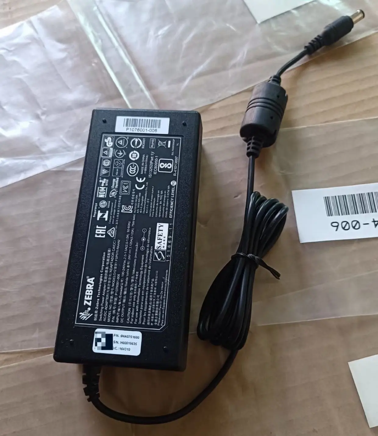 AC Adapter For Zebra ZD421 ZD421C ZD421D ZD421t Thermal Label Printer ...