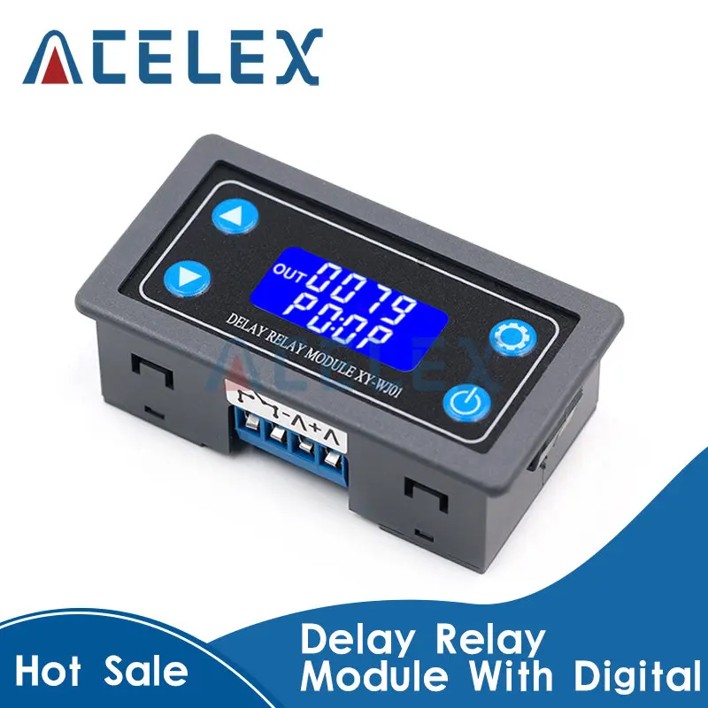 Dc12v 12v Led Digital Time Delay Relay Module Programmable Timer Relay ...