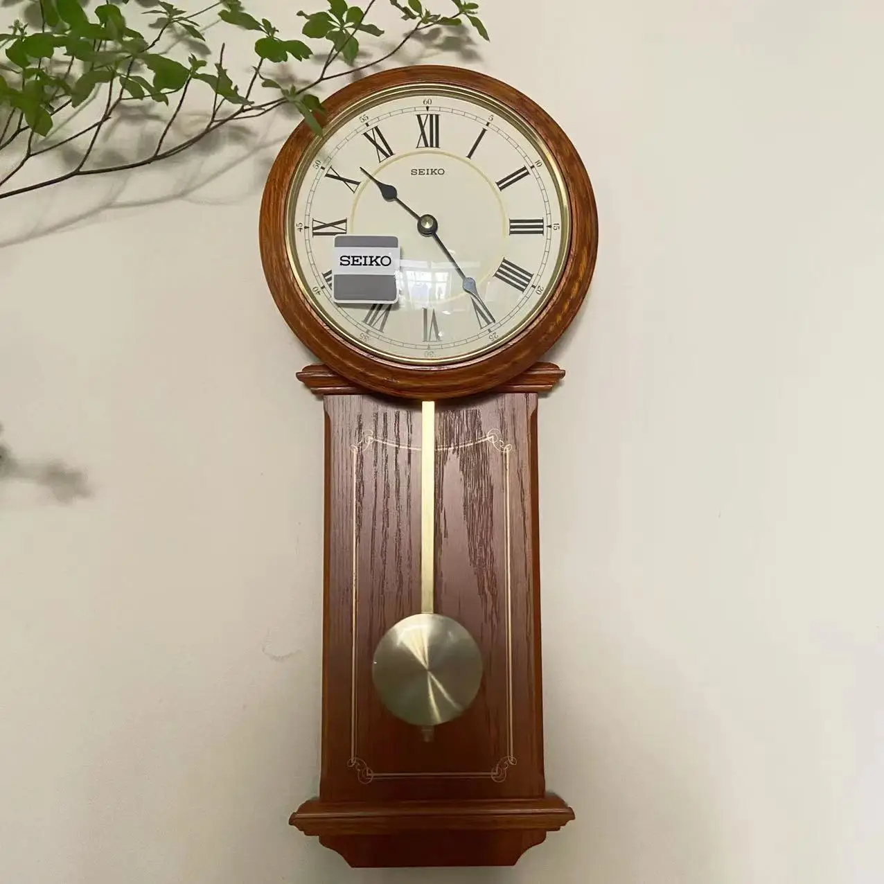 Wood Vintage Wall Clock Mechanic Living Room Design Antique Classic ...