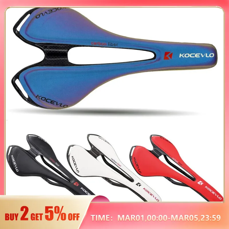 KOCEVLO-Carbon-Saddle-T800-Carbonfiber-Leather-Fiber-Ultralight-Road ...
