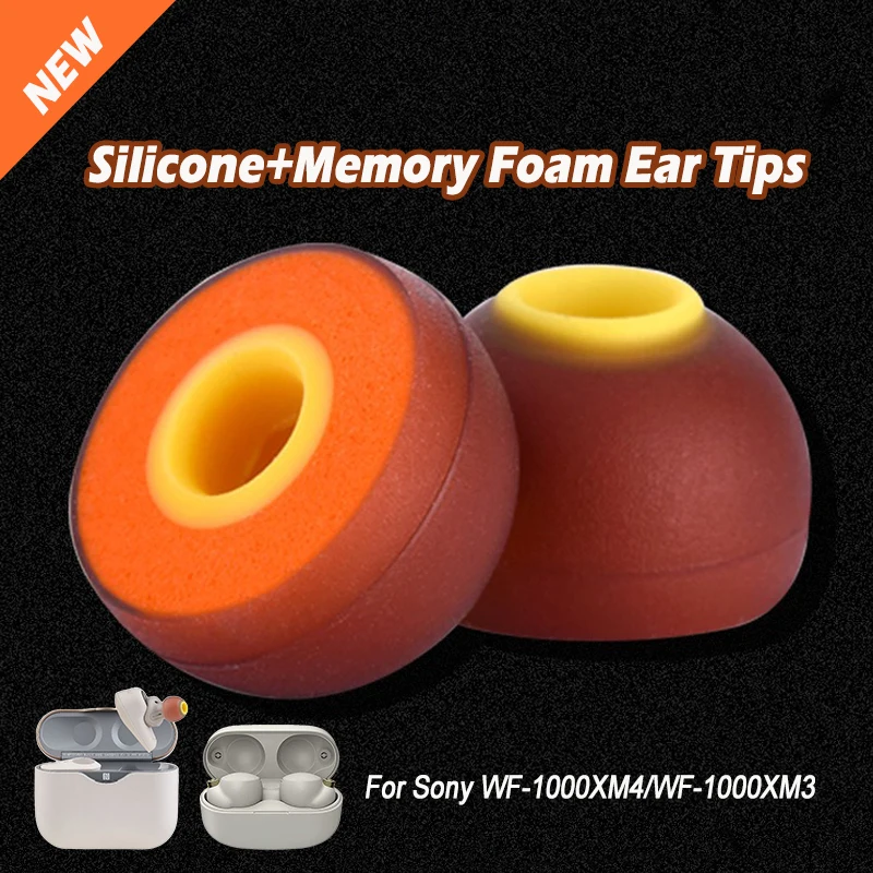 Silicone-Ear-Plugs-para-Sony-WF-1000XM4-WF-1000XM3-Espuma-De-Mem-ria ...