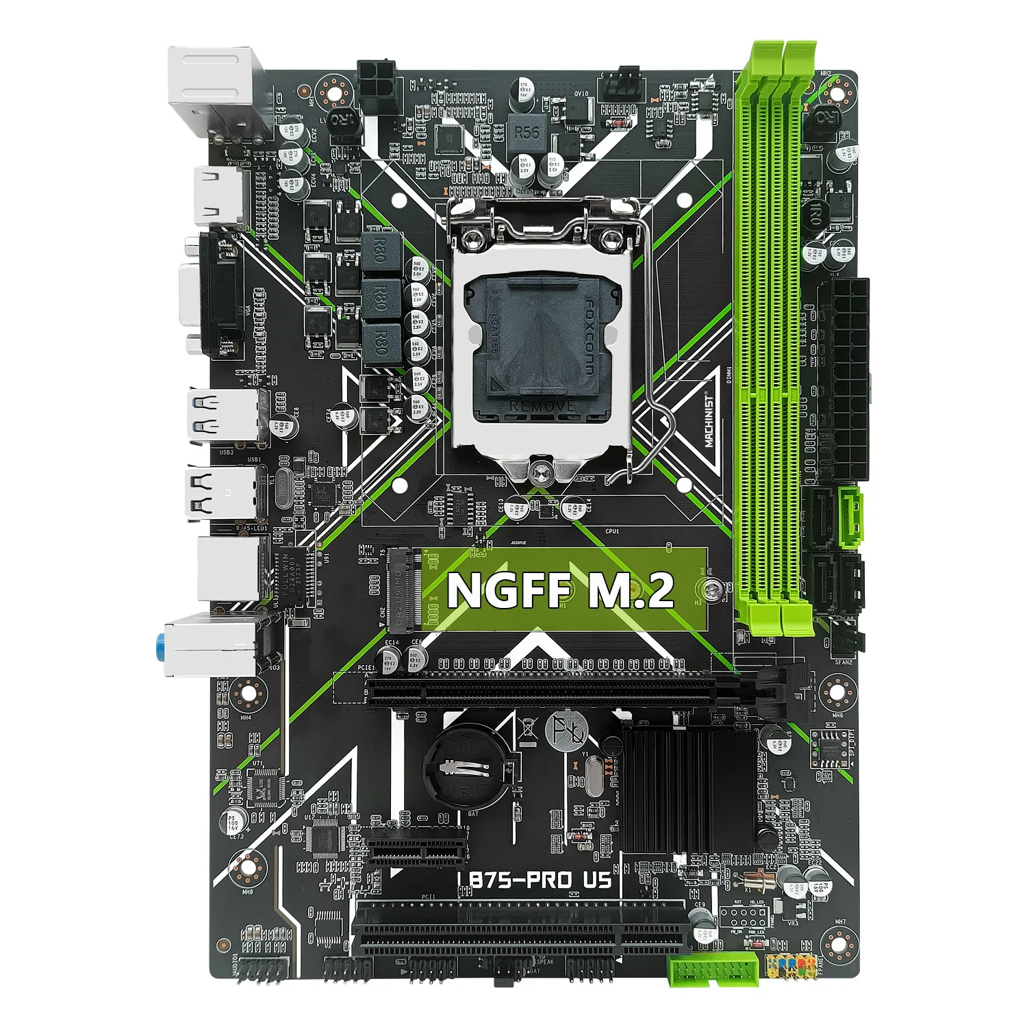 MACHINIST B75 PRO U5 LGA 1155 Motherboard Supports Intel I3/i5/i7 CPU ...