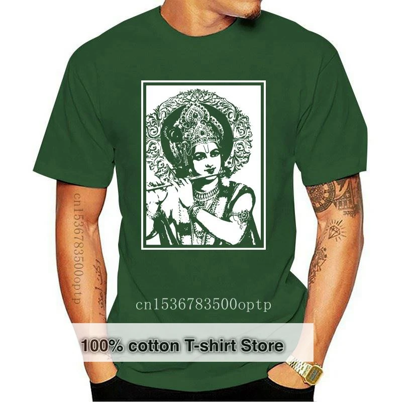 New-Krishna-T-Shirt-LORD-KRISHNA-T-Shirt-Classic-Cotton-Tee-Shirt-Plus ...