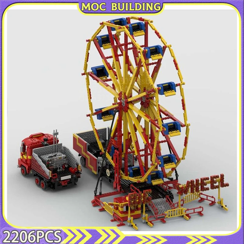 Moc-Building-Blocks-Sports-GBC-Module-Fairground-Ferris-Wheel-Creative ...