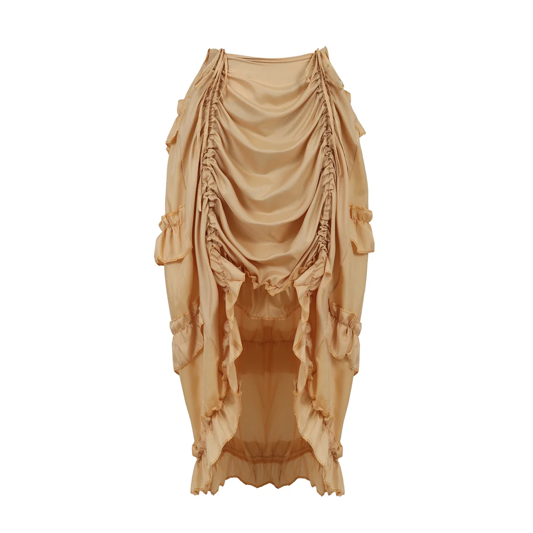 Gothic Long Half Body Skirt Victorian Clothes Vintage Skirits Nun ...