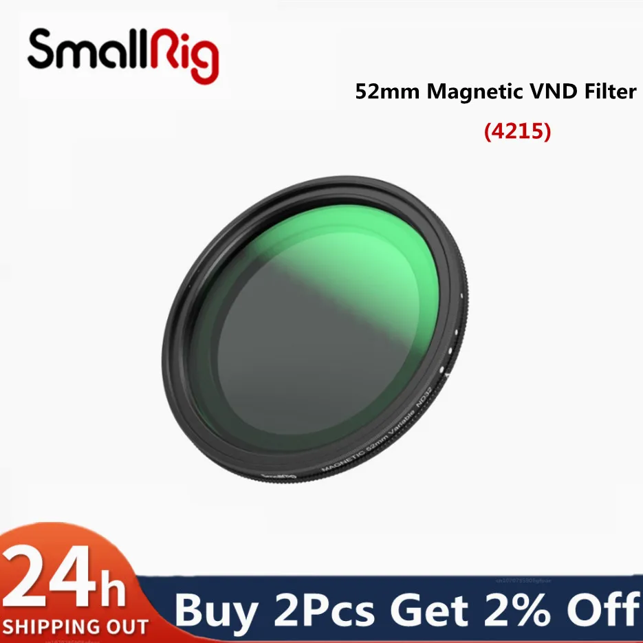 SmallRig-MagEase-52mm-Magnetic-Phone-Filter-VND-Filter-ND2-ND32-1-5 ...