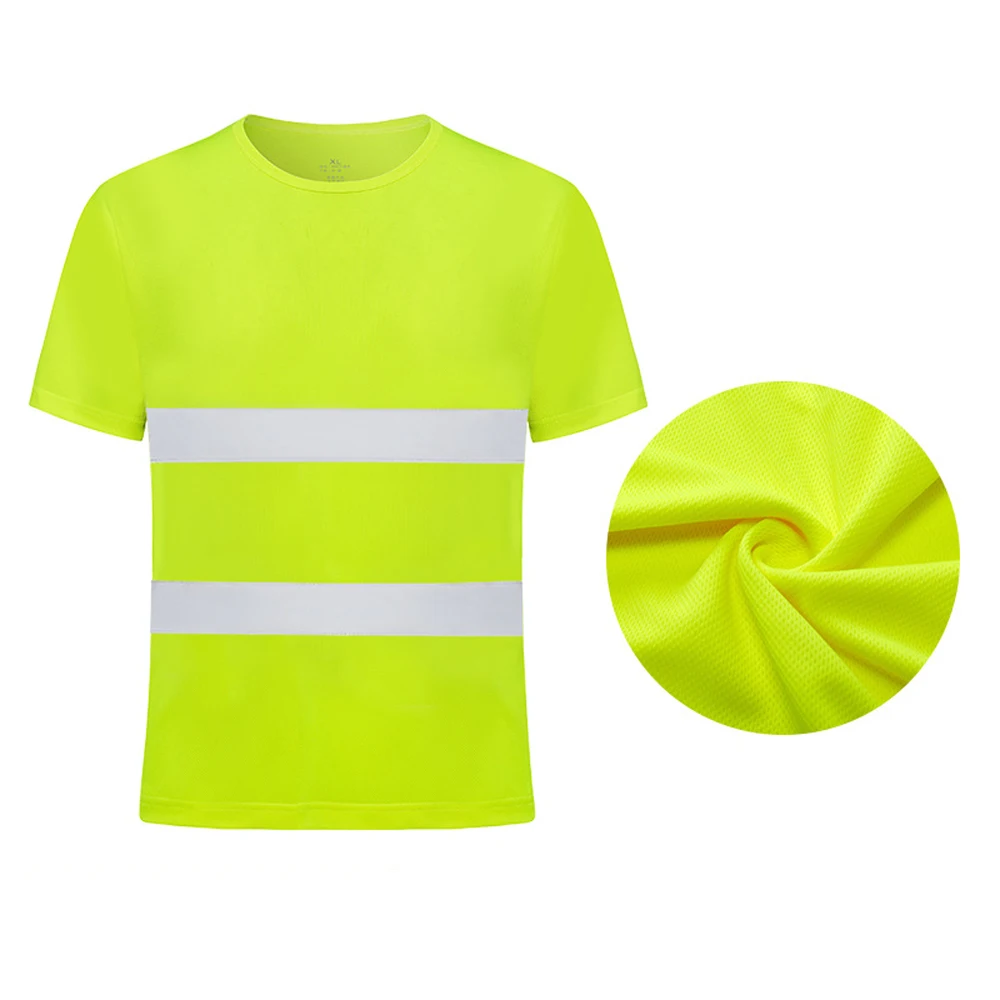 Reflective T-shirt Bird Eye Cloth Breathable Construction Site High ...