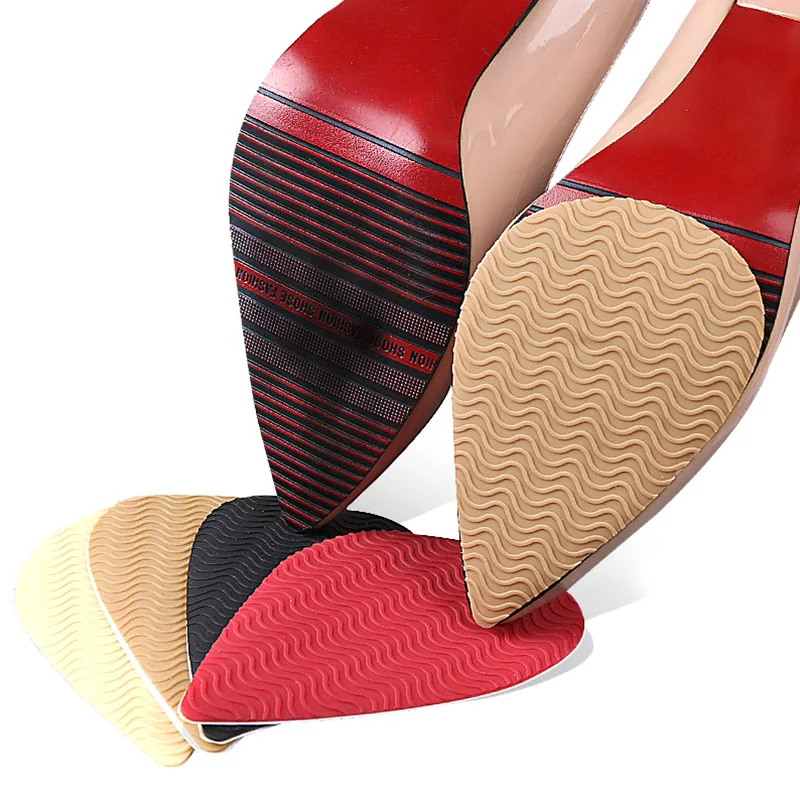 Rubber-Forefoot-Pads-For-Women-Shoe-Sole-Protector-Anti-slip-Repair ...