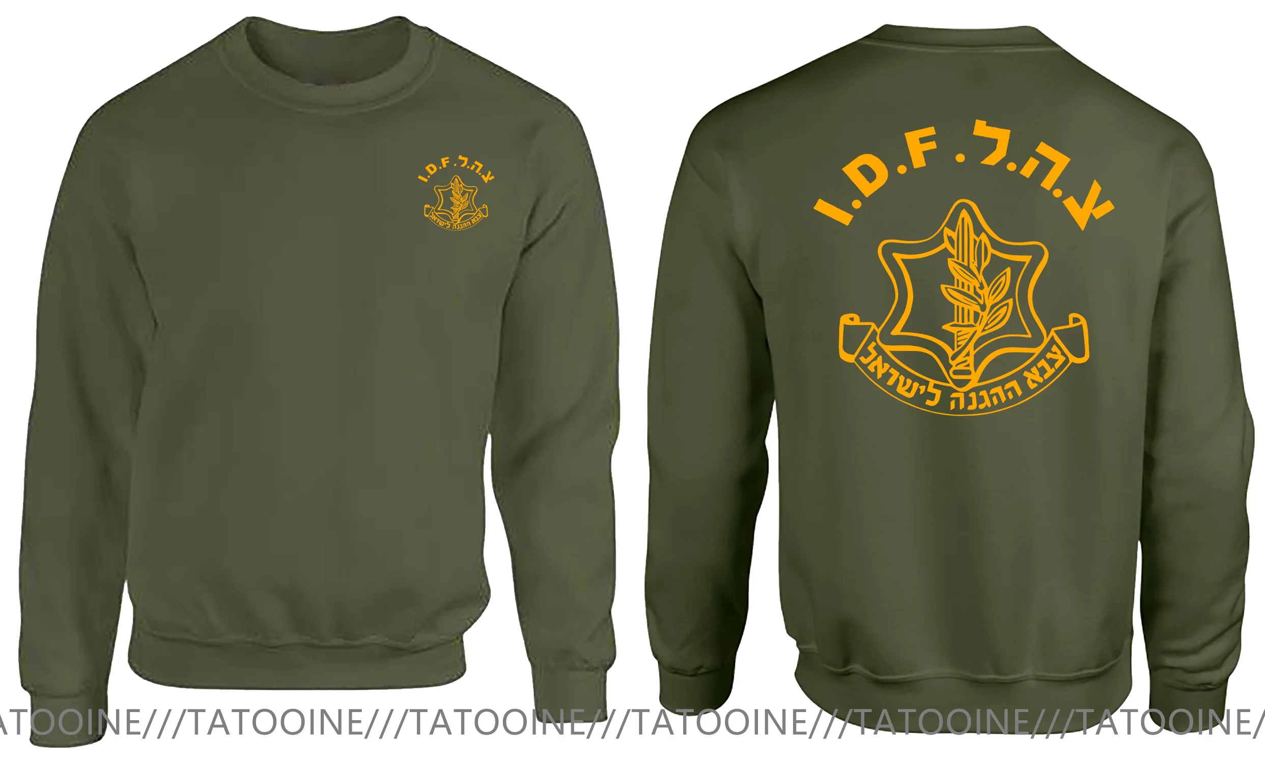 Israeli-Tactical-Army-Green-Olive-Sweatshirts-Men-Israel-Defense-Forces ...