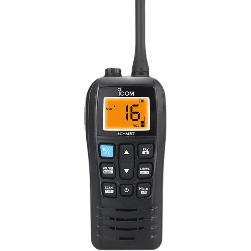 IC-M37-6W-5KM-VHF-Transceiver-Handheld-Marine-Transceiver-Ship-Walkie ...