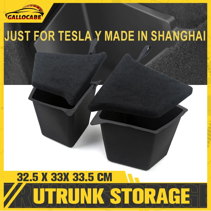 For-Tesla-Model-Y-Made-in-ShangHai-Car-Rear-Trunk-Side-Storage-Box ...