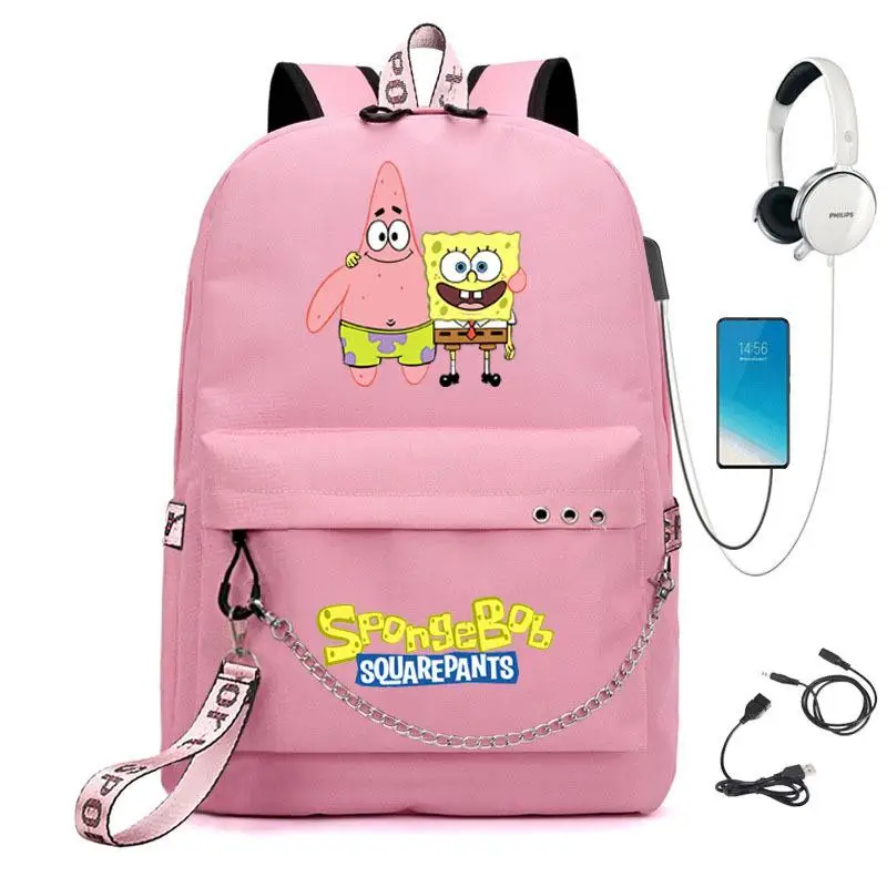 Pink Spongebob Backpack