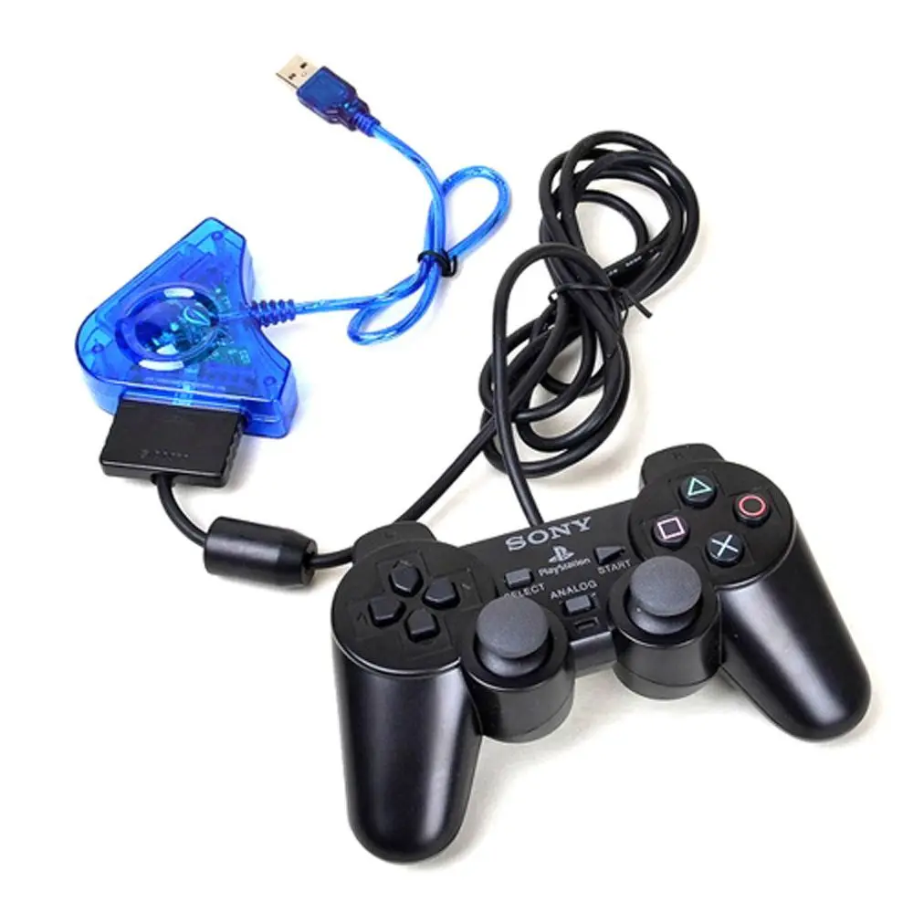 Joypad-Game-USB-Converter-Adapter-With-Cable-For-PS2-Attractive-Dual ...