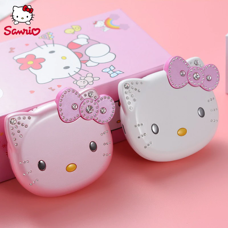 Hello Kitty Cute Girl Gift Mini Mobile Phones Flip English Cartoon Dual ...