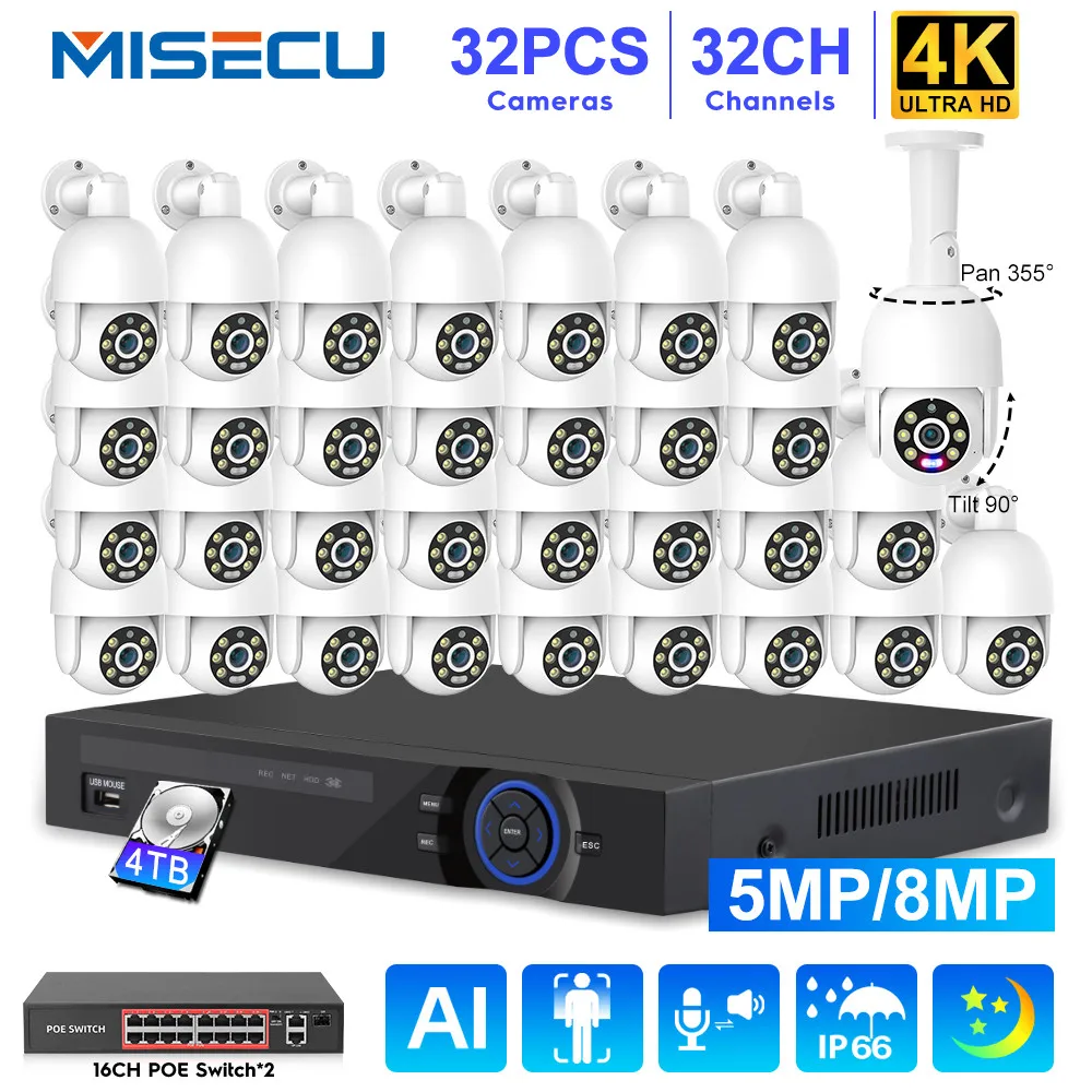 MISECU-32CH-CCTV-8MP-Security-Camera-System-5MP-POE-NVR-2-Way-Audio-AI ...