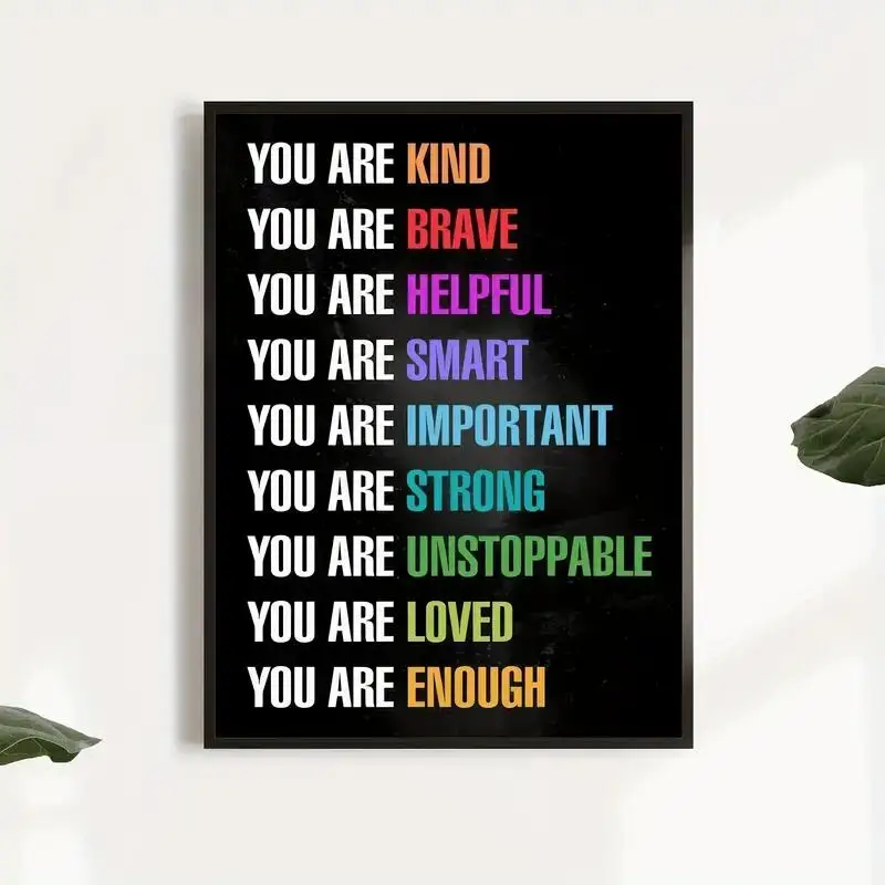 1pcs-Colorful-Canvas-Painting-Print-Inspirational-Quotes-for-Kindness ...