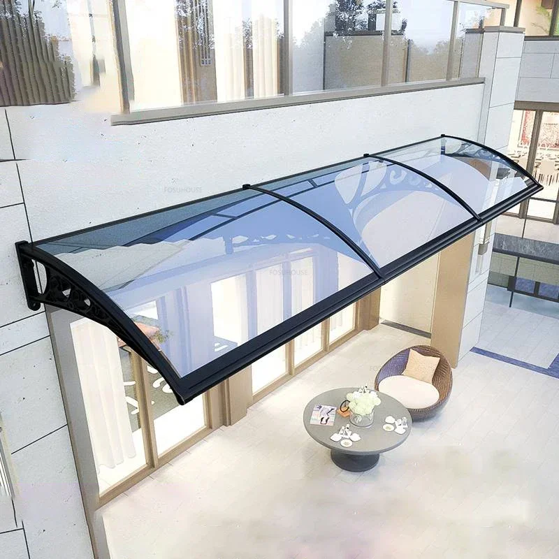 Plastic-Sheet-Canopy-Home-Window-Courtyard-Gazebos-Door-Front-Rain ...