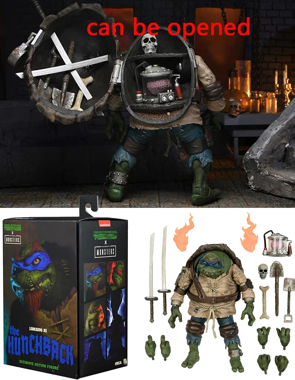 Original Neca Leonardo As Hunchback Monster Action Figure Model Toys ...