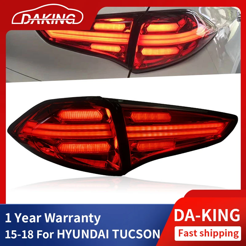 New-Style-Car-LED-Taillights-For-Hyundai-Tucson-2015-2018-DRL-Day ...