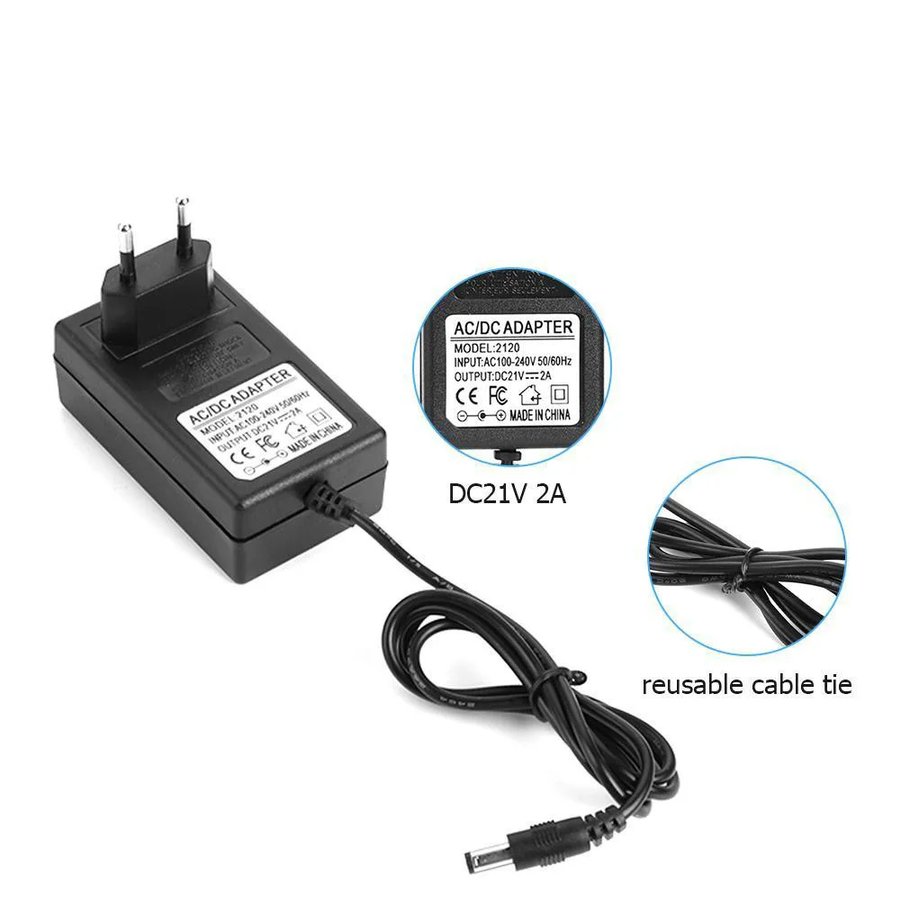 21V-2A-18650-Lithium-Battery-Charger-DC5-5mm-US-EU-Plug-Power-Adapter ...