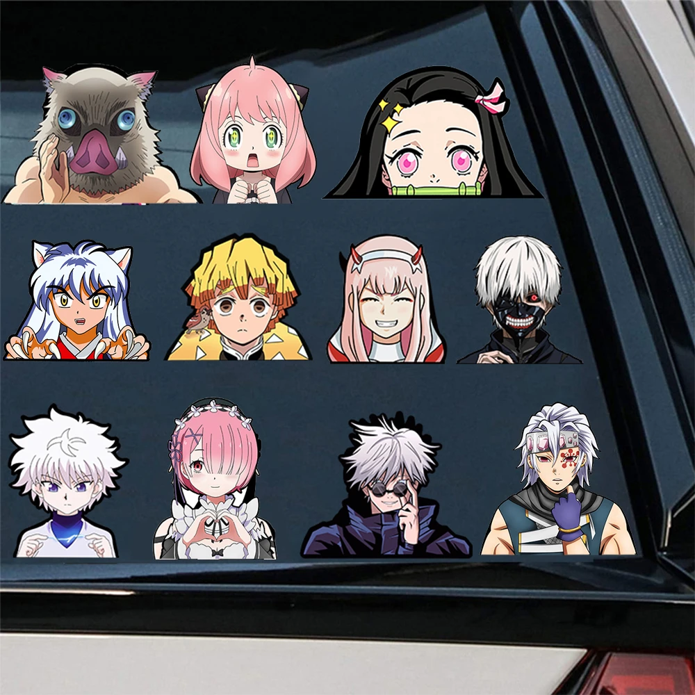 Motion Lenticular Sticker Anime | Demon Slayer Car Sticker Window - 3d ...