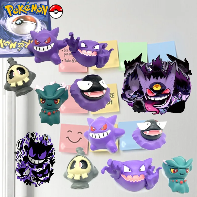 Kawaii-Gengar-Fridge-Magnets-PVC-Cartoon-Haunter-Refrigerator-Magnet ...