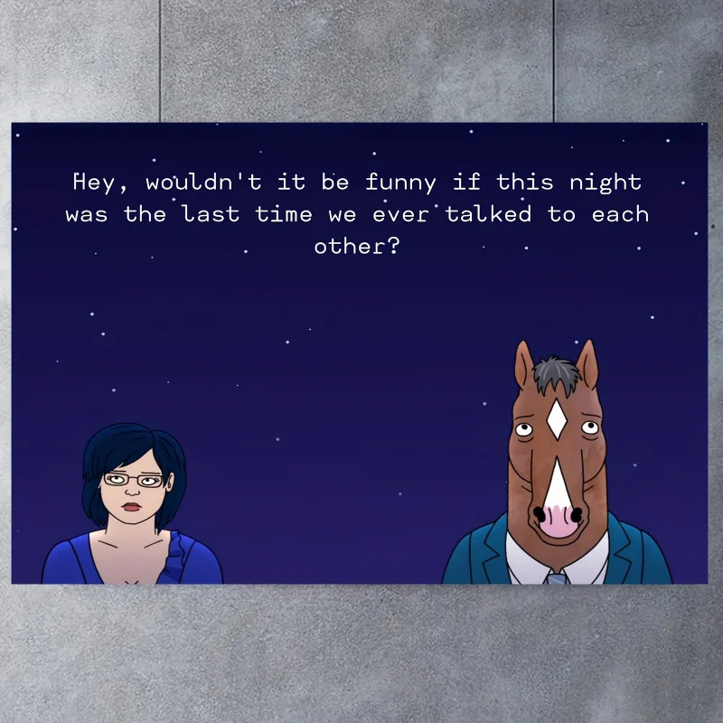 VIKAMA BoJack Horseman Quote Tapestry American Cartoon Meme Wall ...