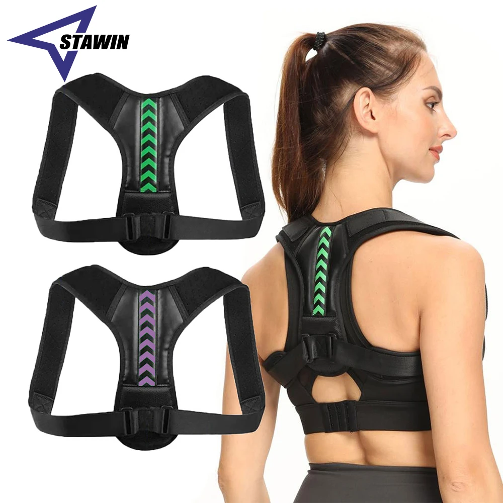 Medical Adjustable Back Shoulder Posture Corrector Belt Clavicle Spine ...