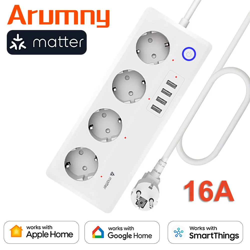 Arumny-Matter-Power-Strip-Smart-Multi-Outlet-Electric-Extension-Socket ...